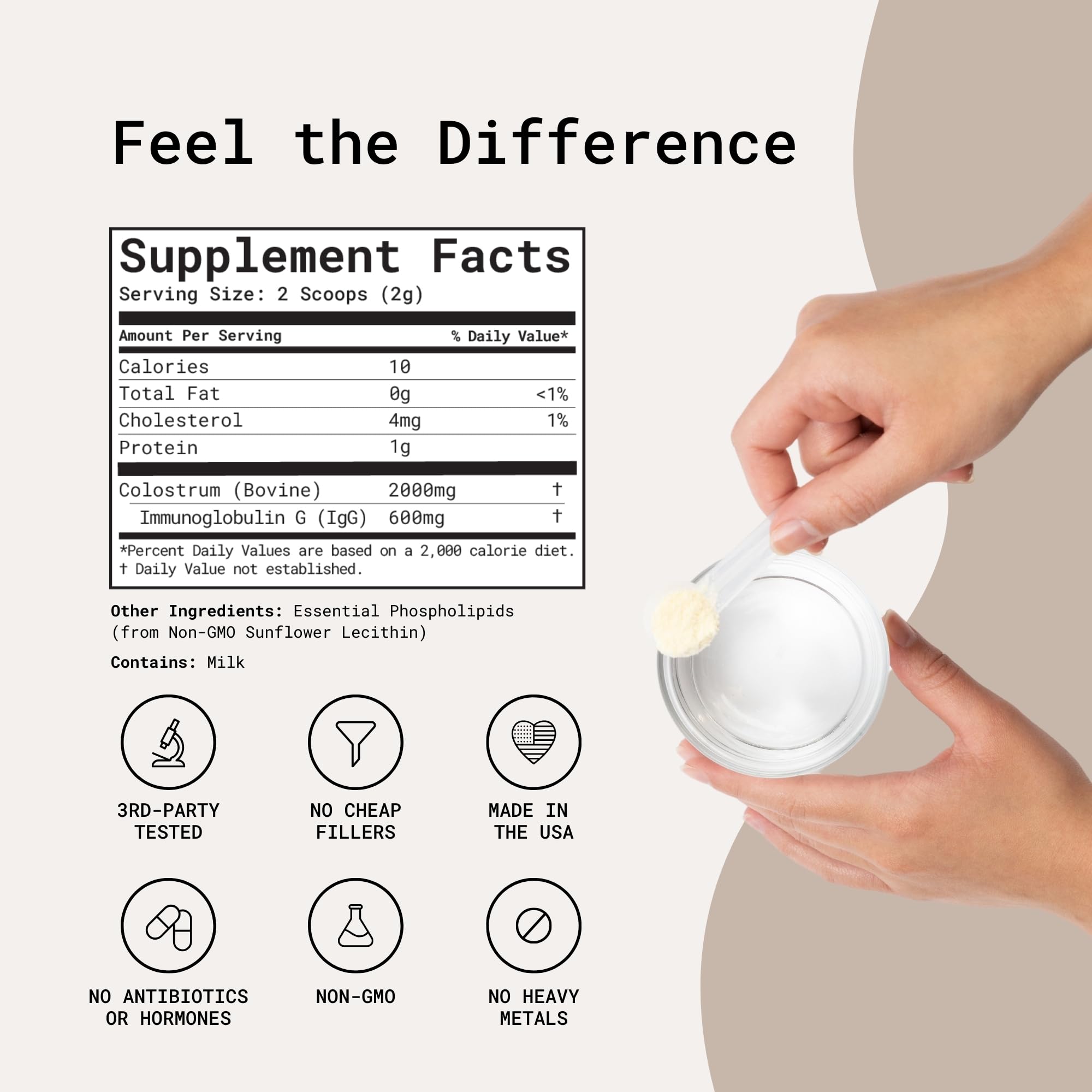 Whole colostrum for enhanced nutrition