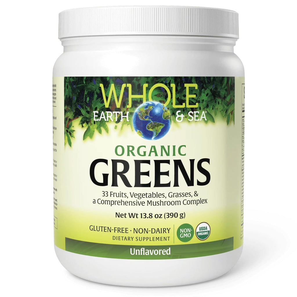 Whole Earth & Sea greens powders for smoothies