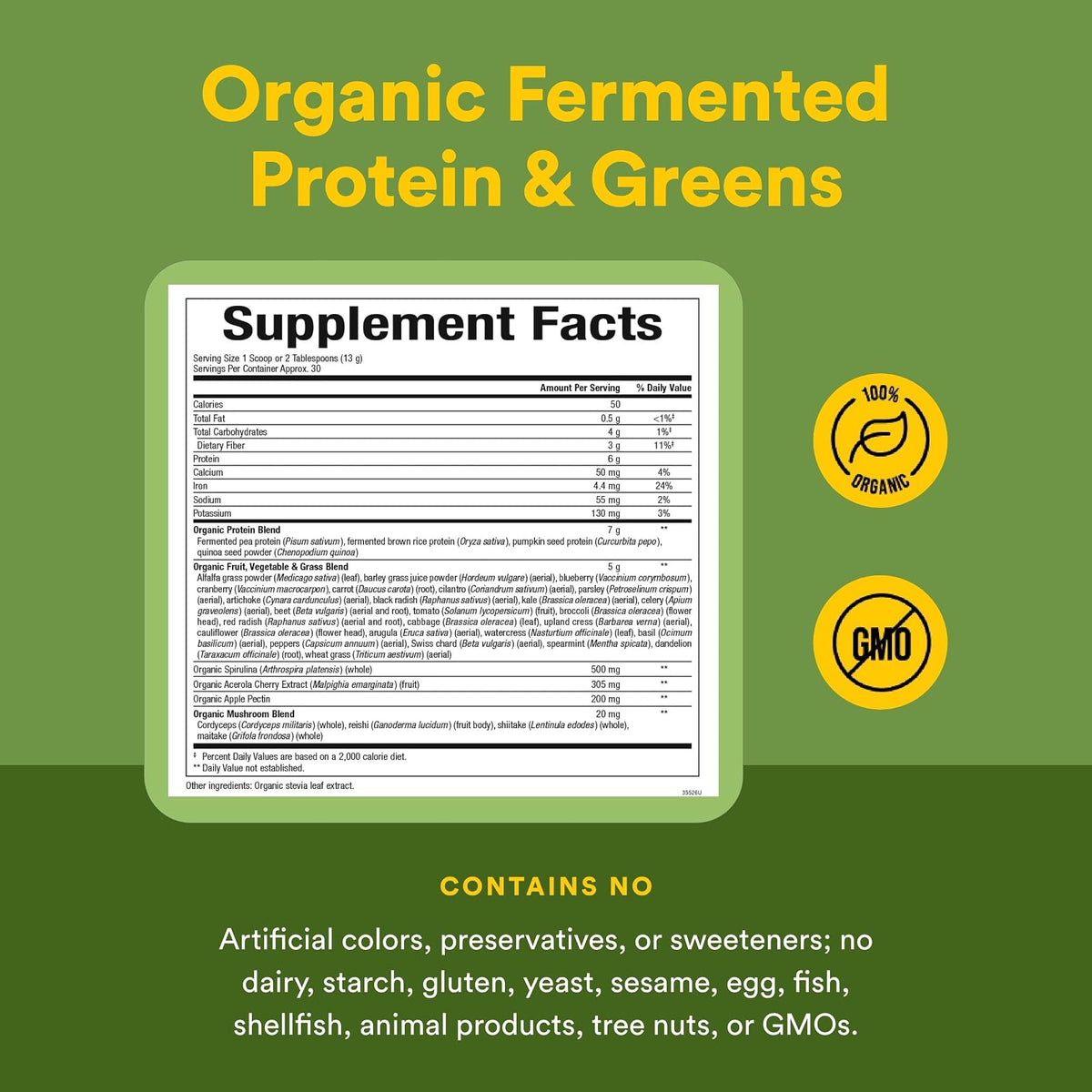 Whole Earth & Sea superfood greens blend