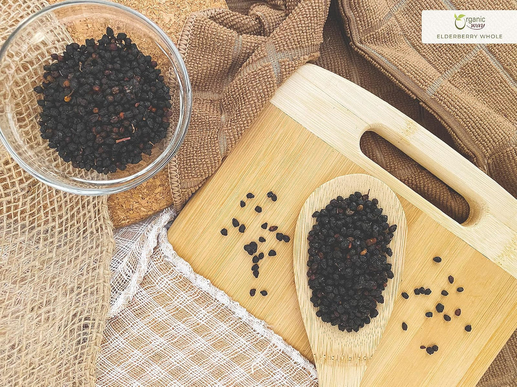 whole elderberry for herbal infusions