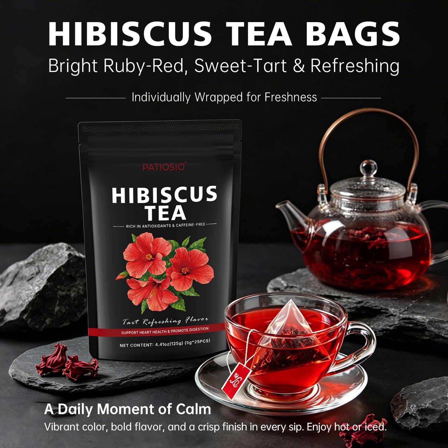 whole flower herbal tea blend