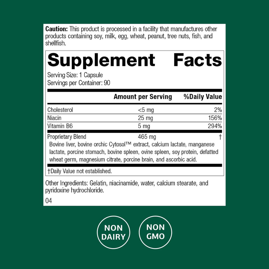 Whole food-based vitamin B6 capsules