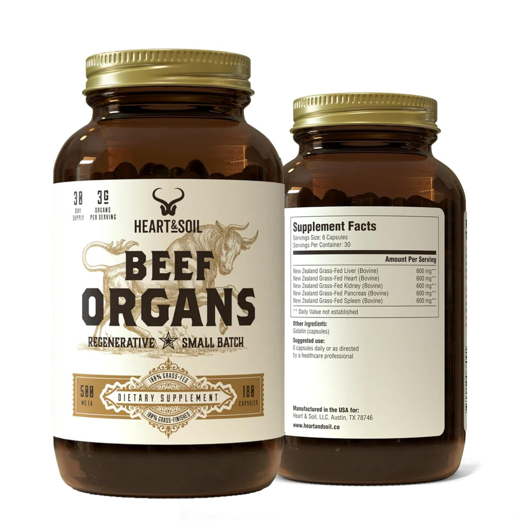 whole food beef organs supplement
