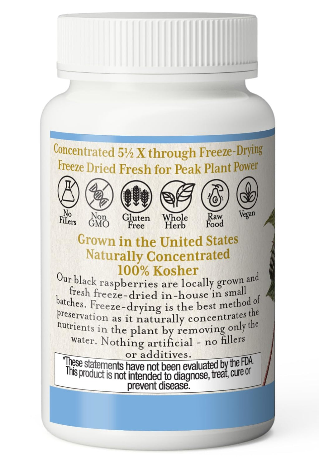 whole food Black Raspberry capsules