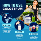 Whole food colostrum powder supplement