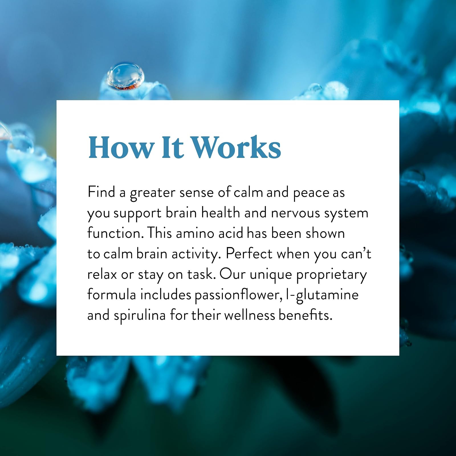 Whole food GABA Plus for daily wellness