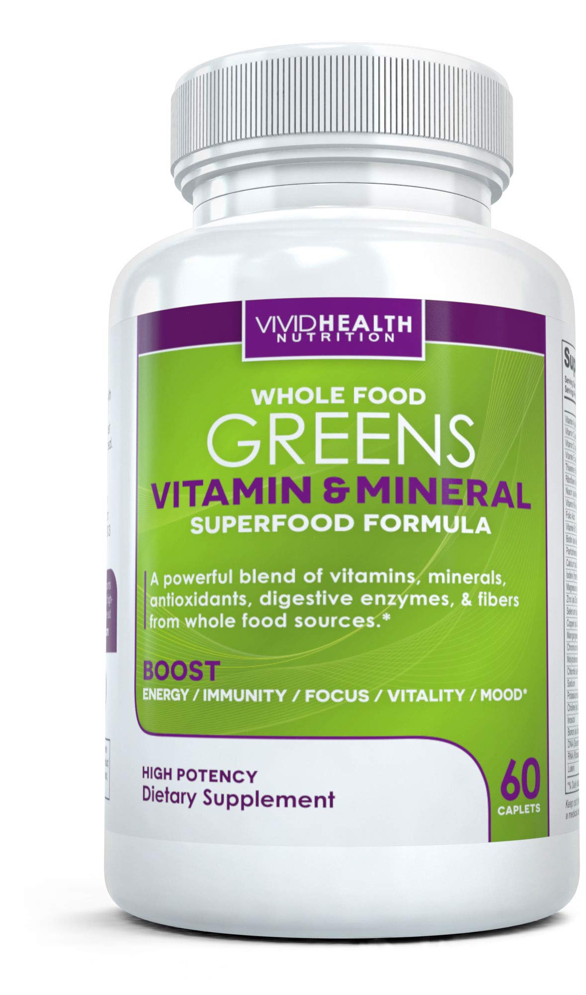 whole food greens multivitamin for daily health