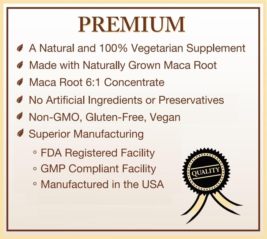 Whole food Maca Root supplement for wellness