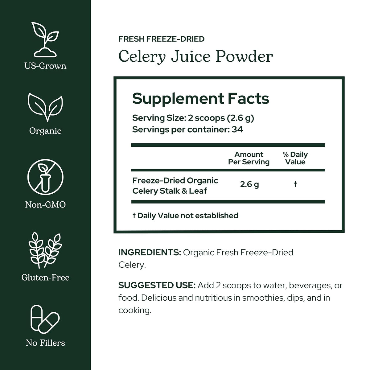 whole food multivitamin celery powder