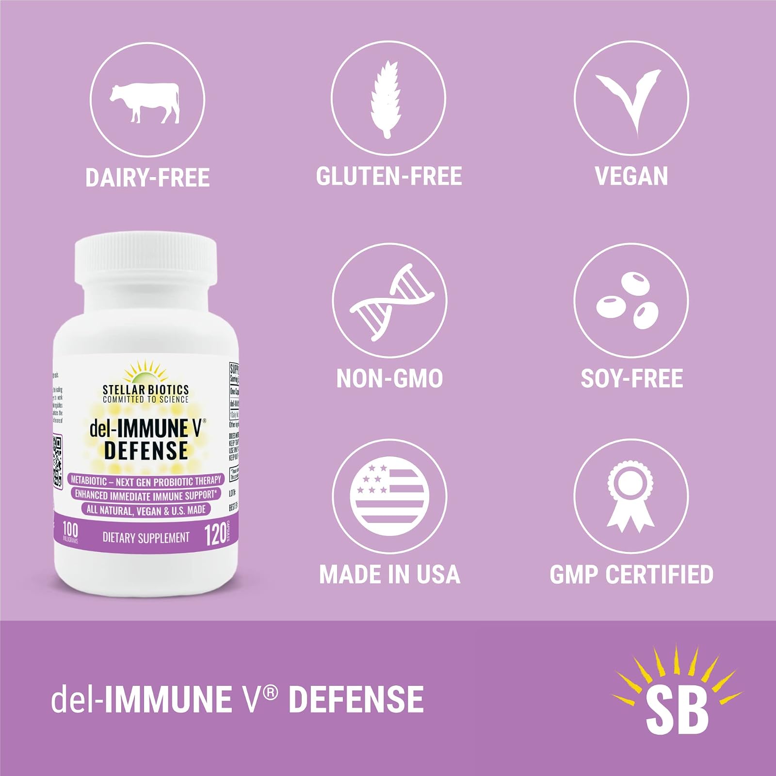 whole food multivitamin Del-Immune V capsules