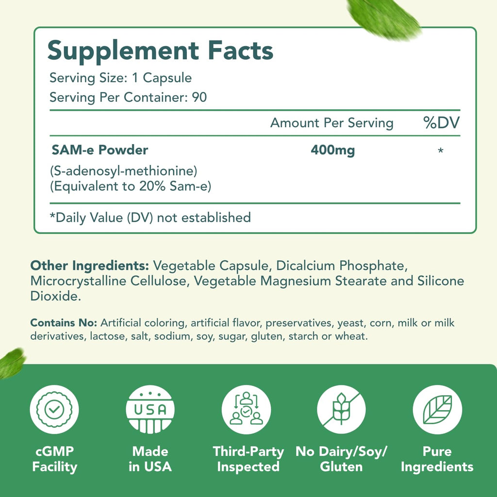 whole food multivitamin enriched with SAM-e