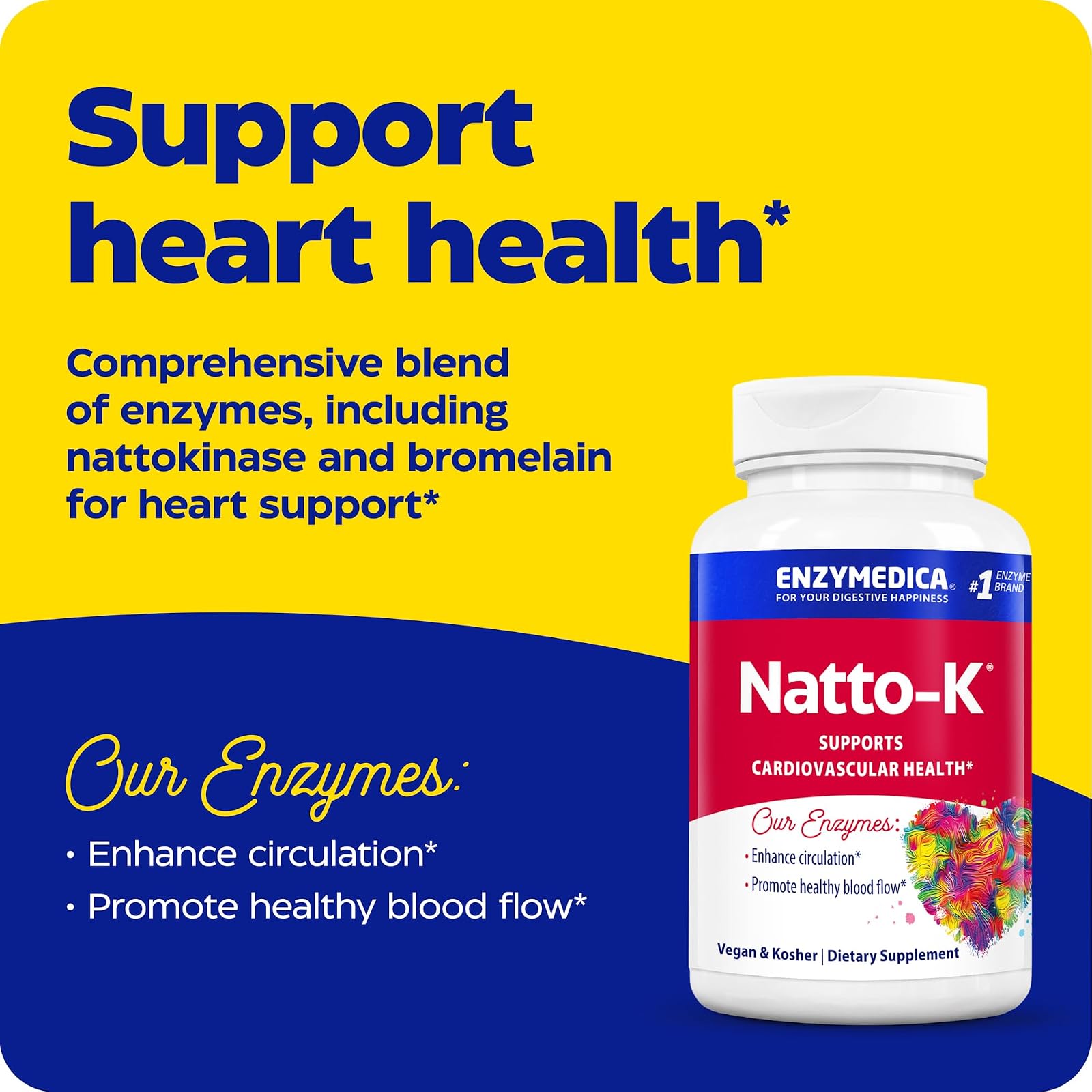 whole food multivitamin Enzymedica Natto-K