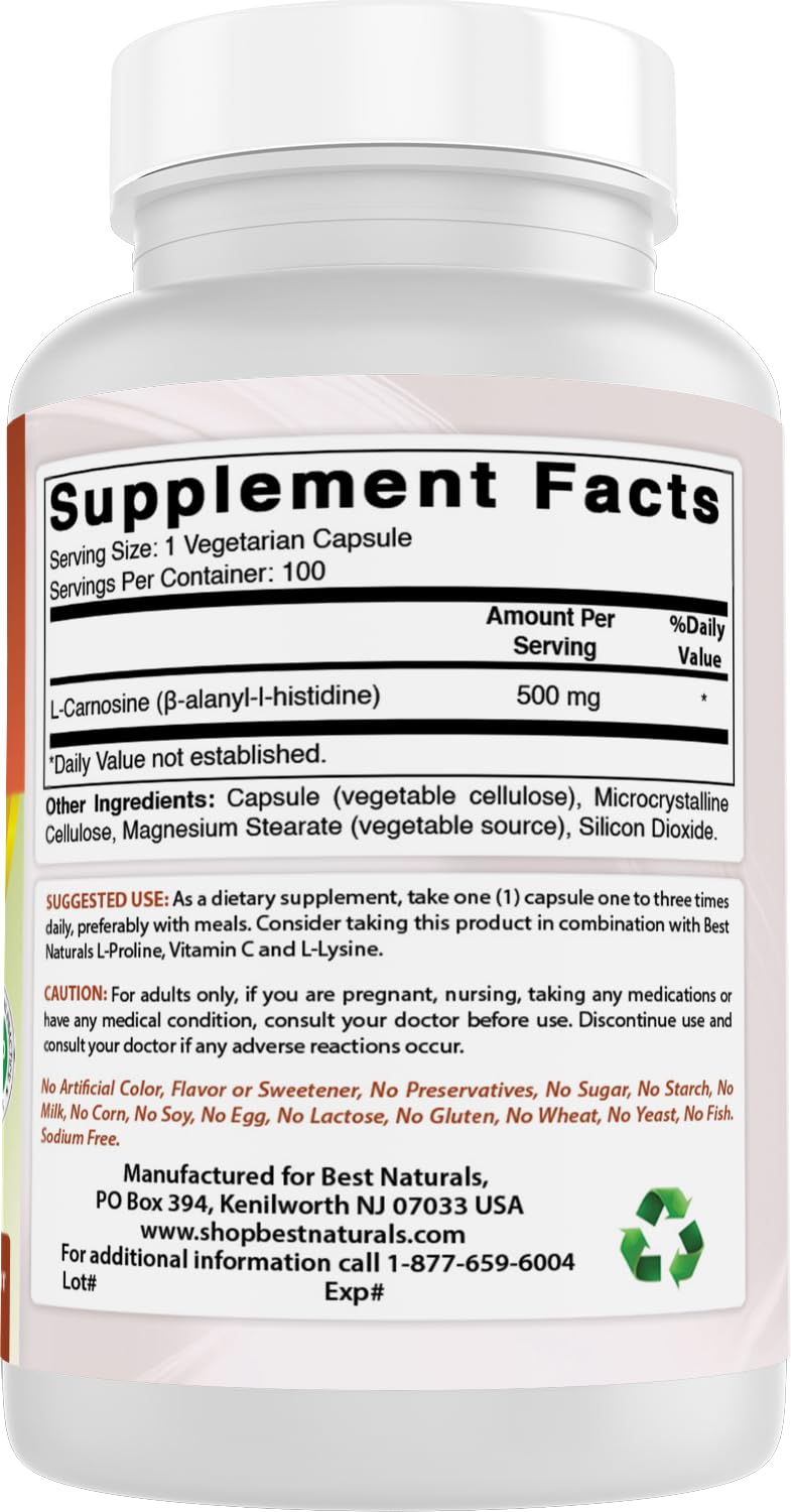 whole food multivitamin featuring L-Carnosine