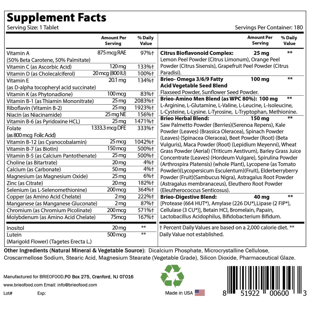 whole food multivitamin for active lifestyles