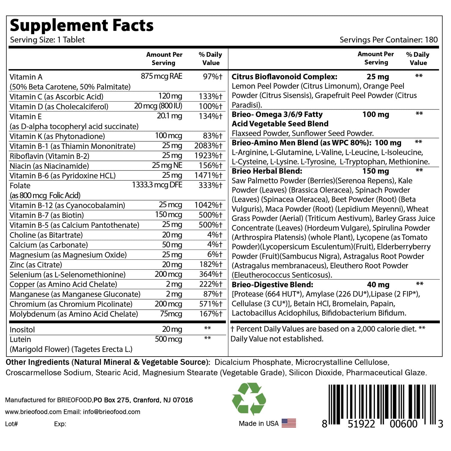 whole food multivitamin for active lifestyles