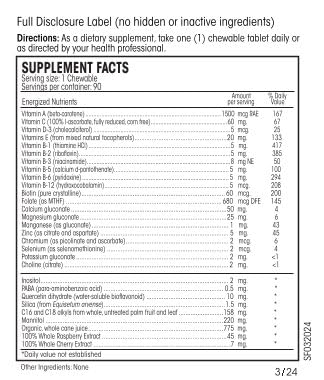 whole food multivitamin for active lifestyles