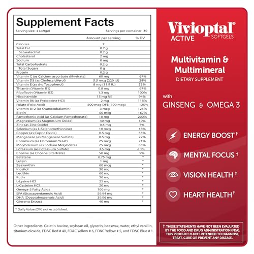 Whole food multivitamin for active lifestyles