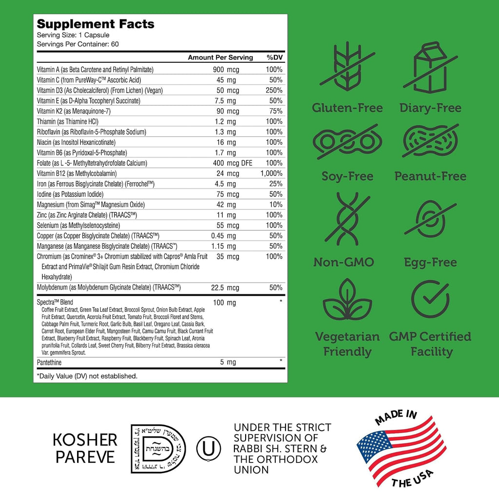 whole food multivitamin for active lifestyles