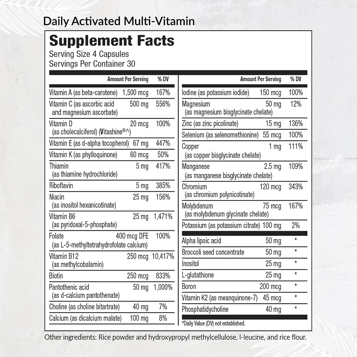 whole food multivitamin for active lifestyles