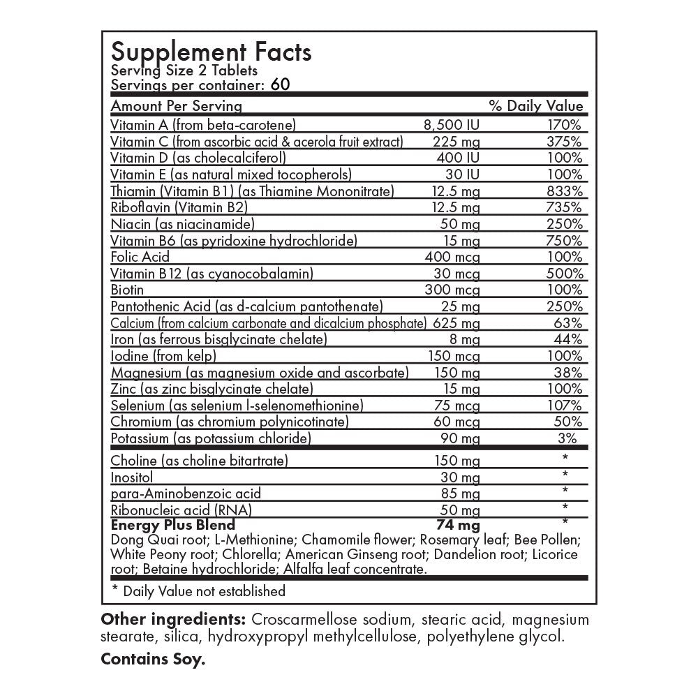 whole food multivitamin for active lifestyles