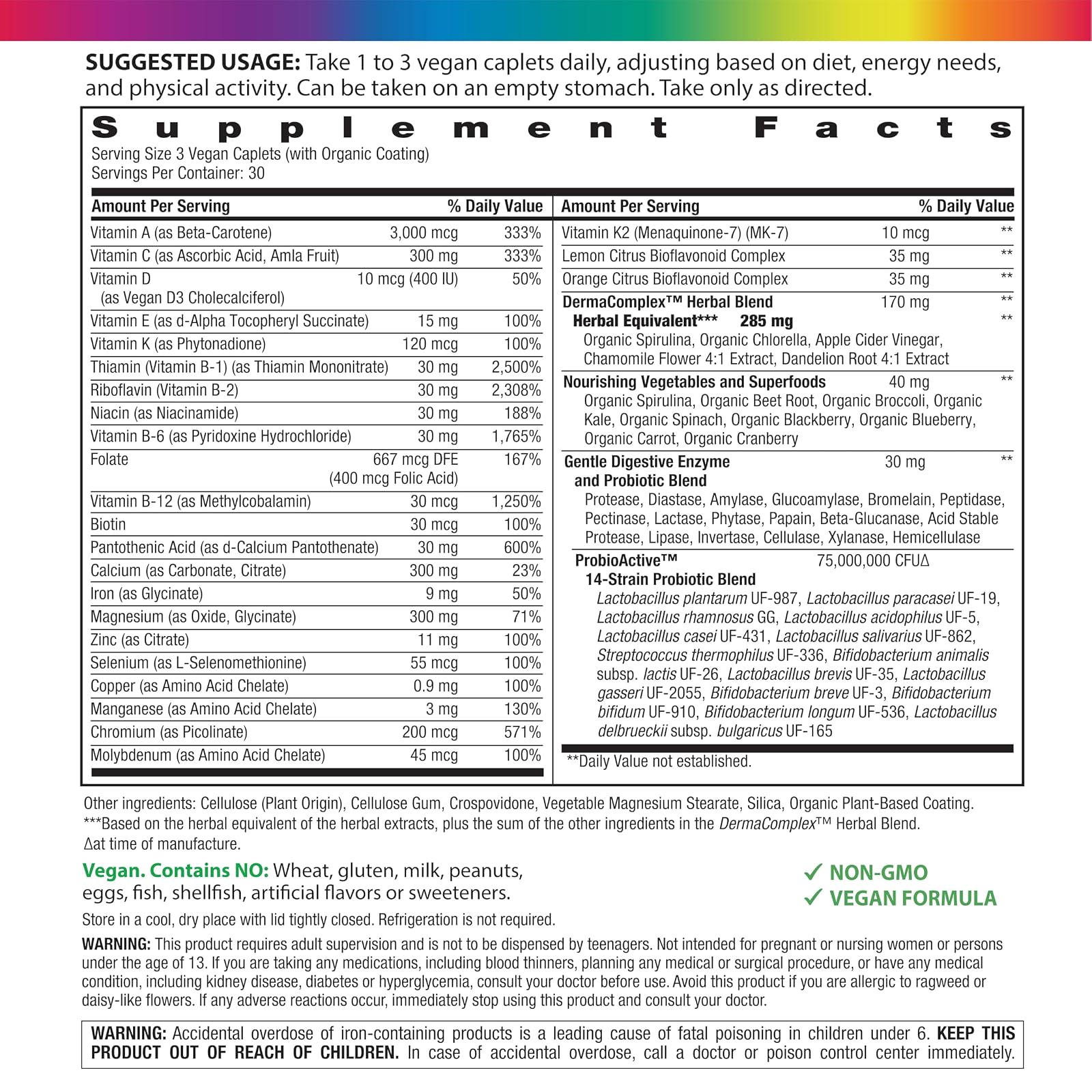 whole food multivitamin for active teens