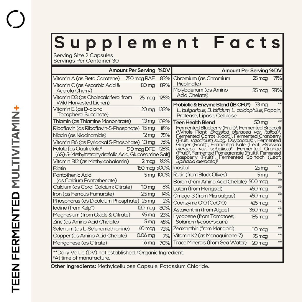 whole food multivitamin for active teens