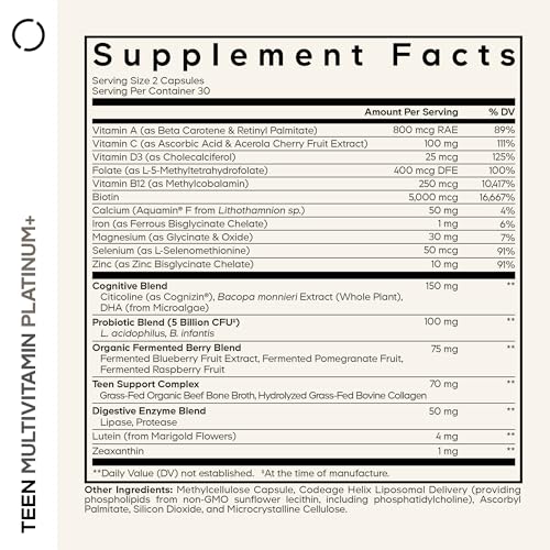 whole food multivitamin for active teens