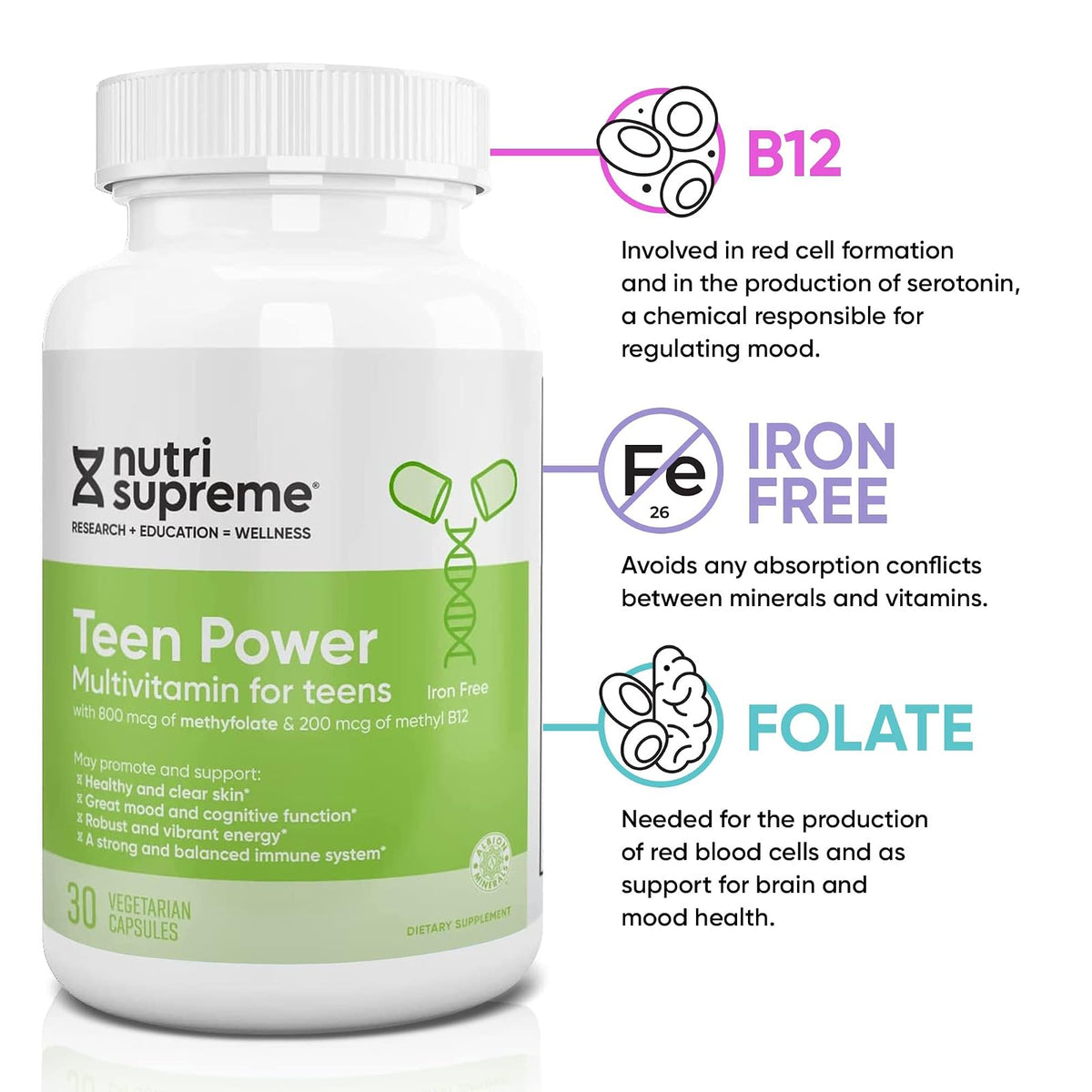 whole food multivitamin for active teens