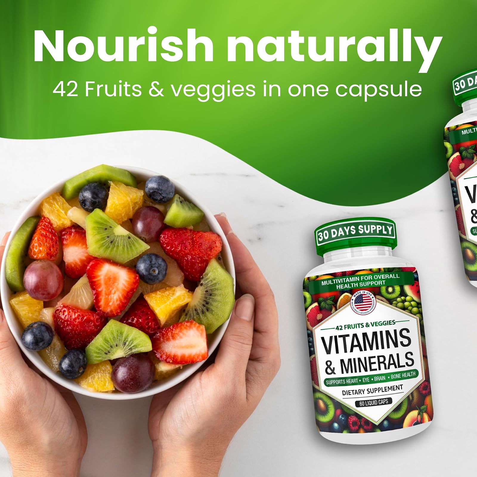 Whole food multivitamin for daily health