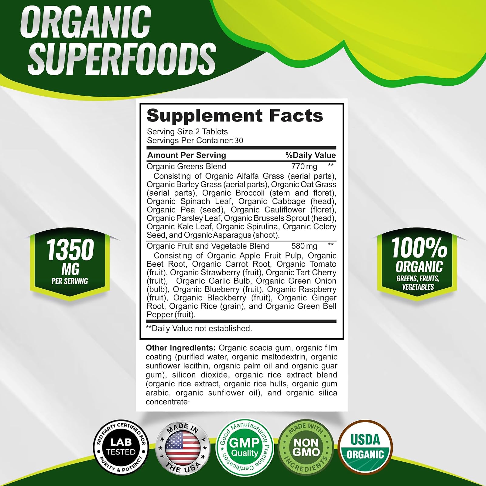 Whole food multivitamin for daily wellness