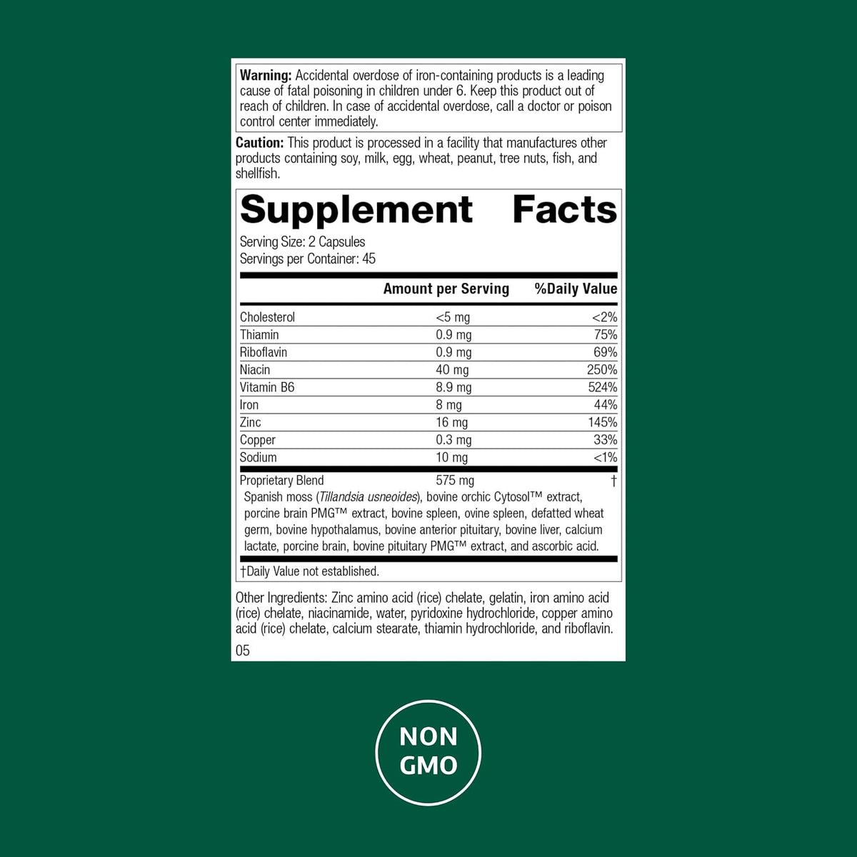Whole food multivitamin for endocrine health