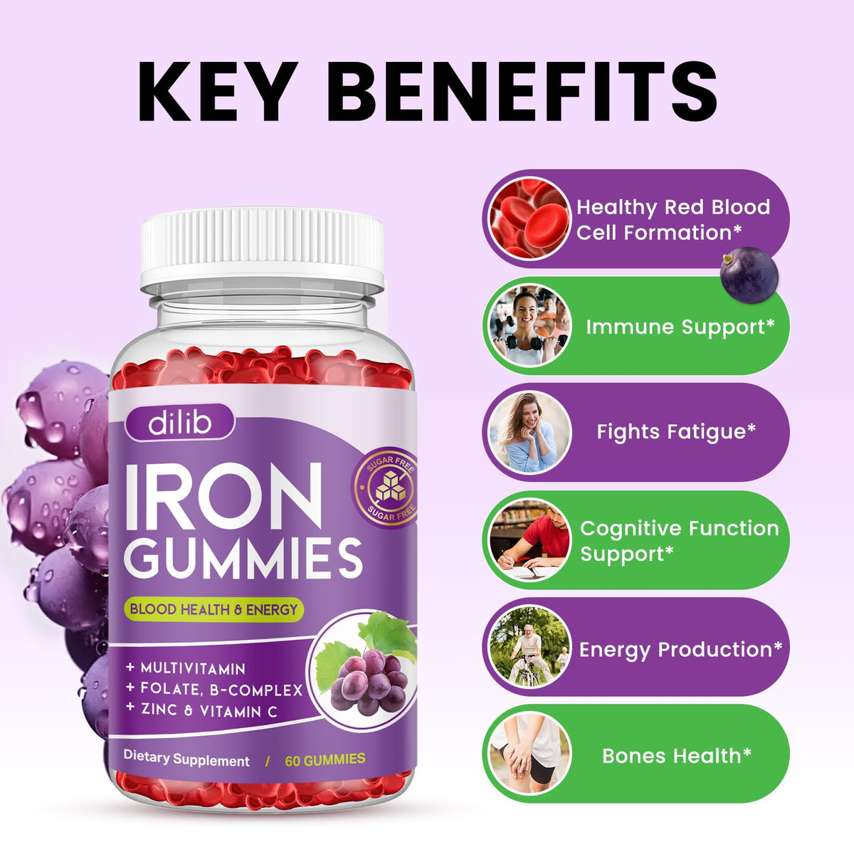 Whole food multivitamin for energy