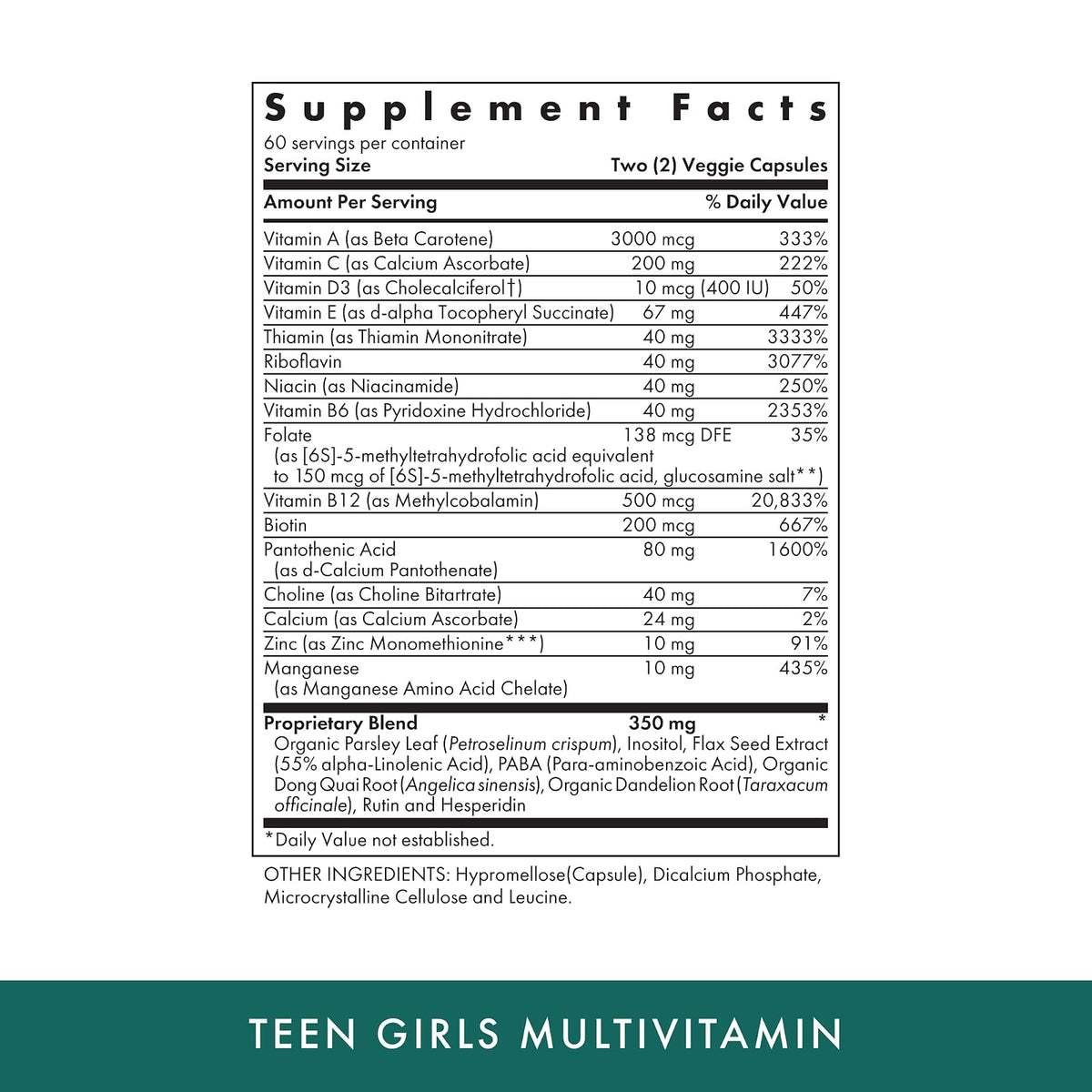 whole food multivitamin for girls