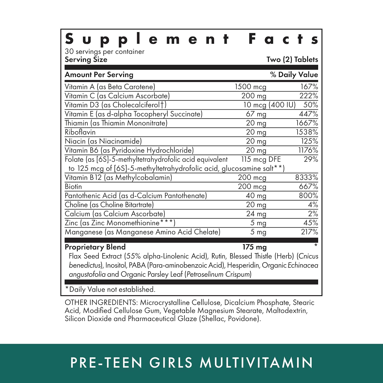 whole food multivitamin for girls