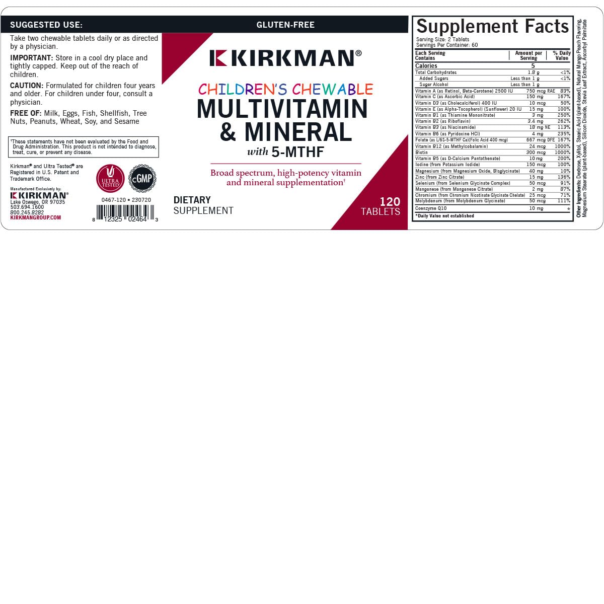Whole food multivitamin for kids health