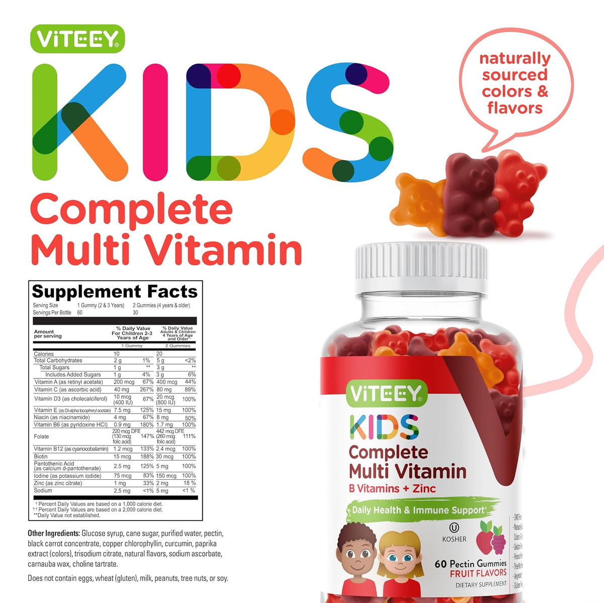 Whole food multivitamin for kids health