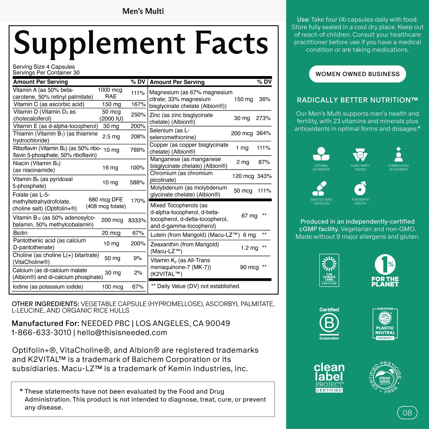 whole food multivitamin for men