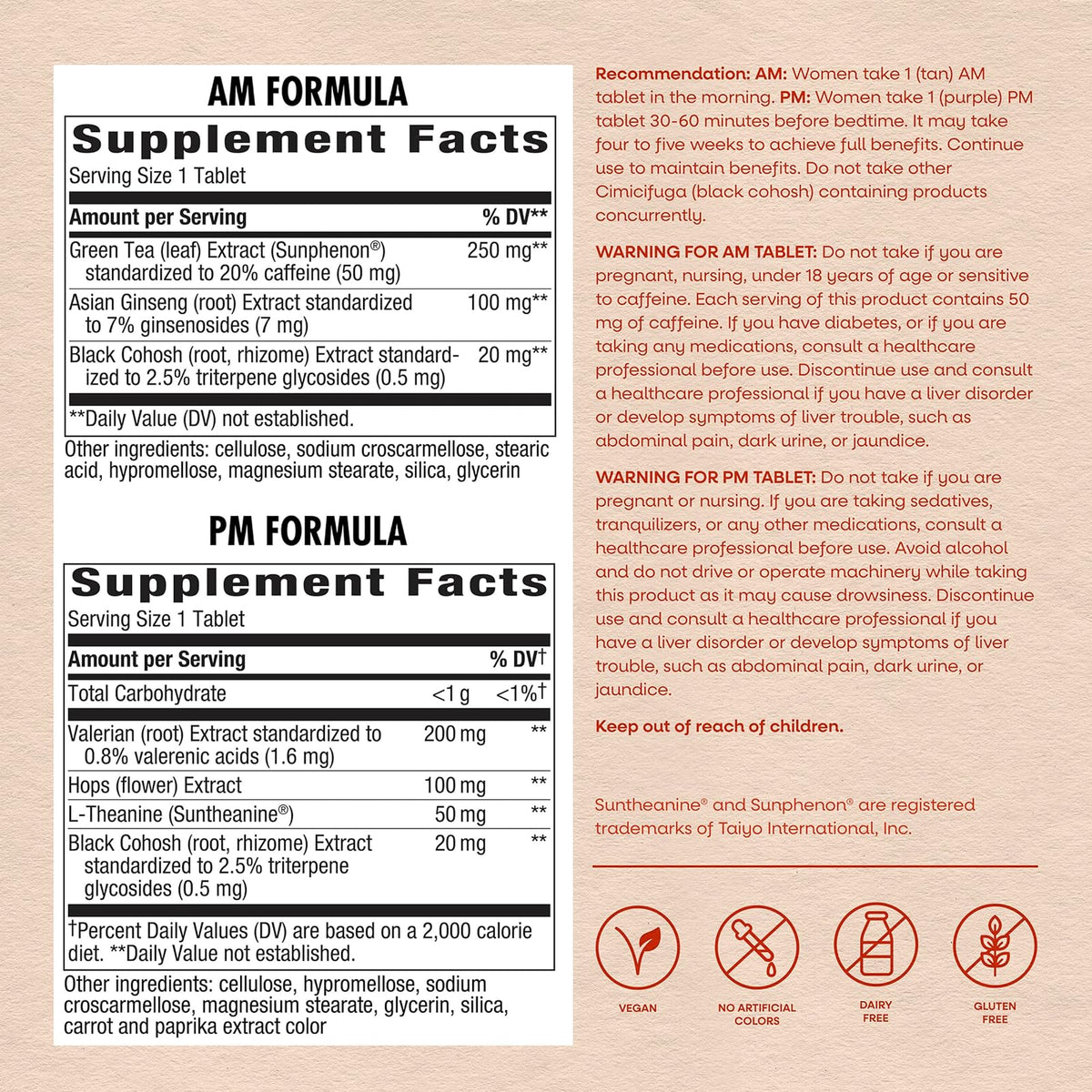 Whole food multivitamin for menopause symptoms