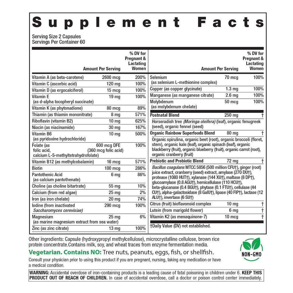whole food multivitamin for new mothers