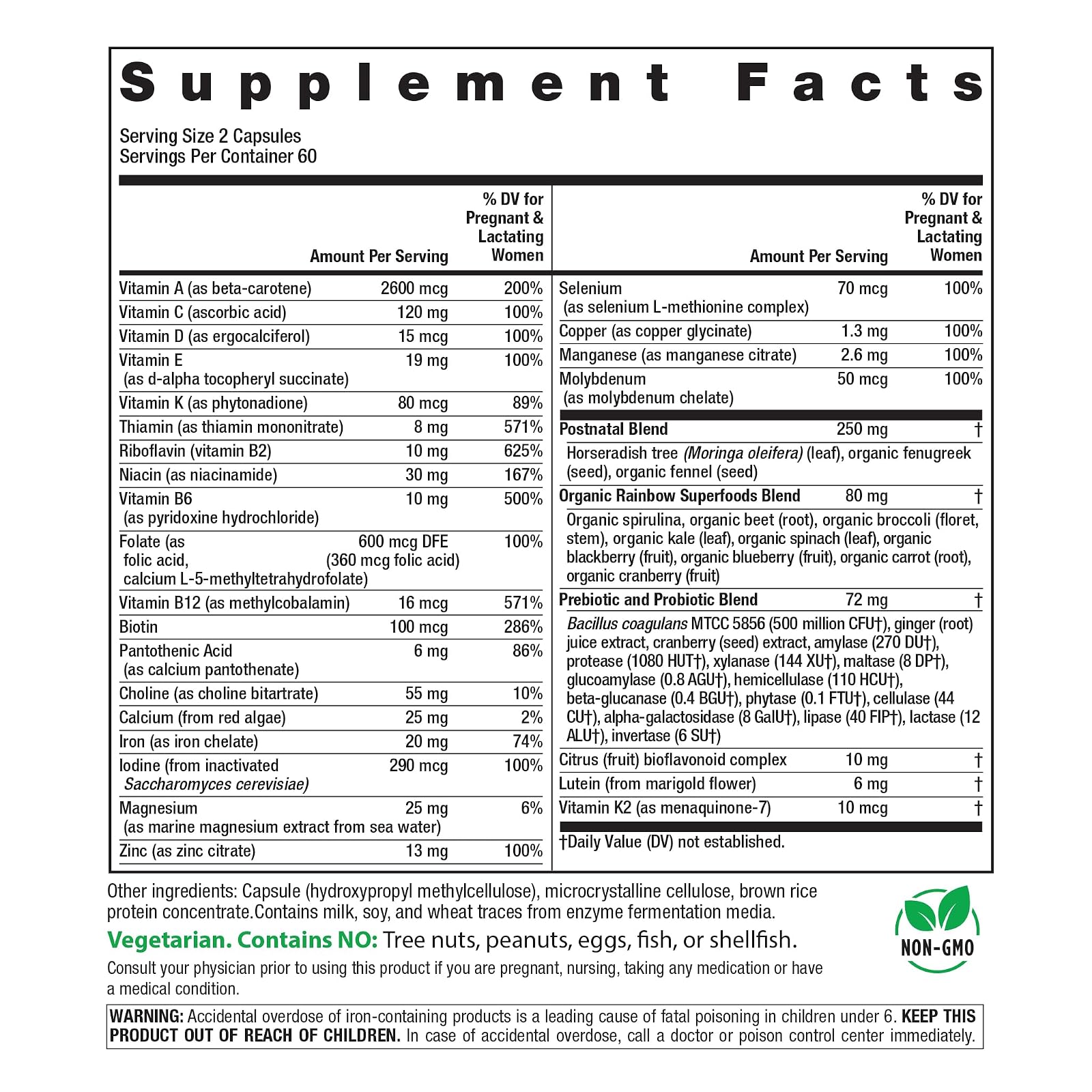 whole food multivitamin for new mothers
