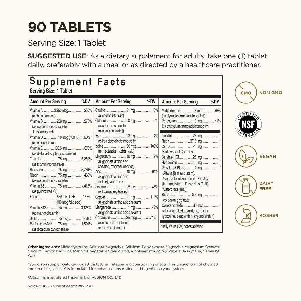 whole food multivitamin for optimal nutrition
