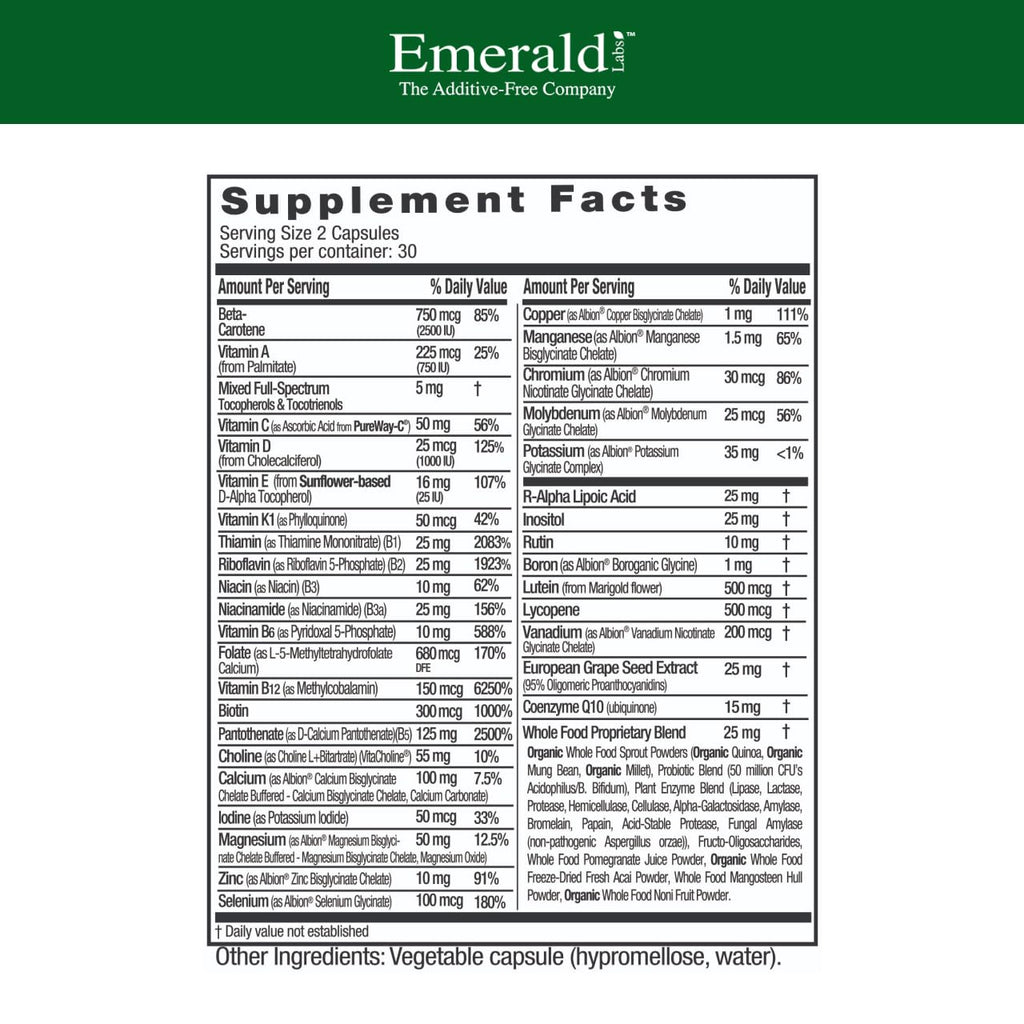 whole food multivitamin for optimal nutrition