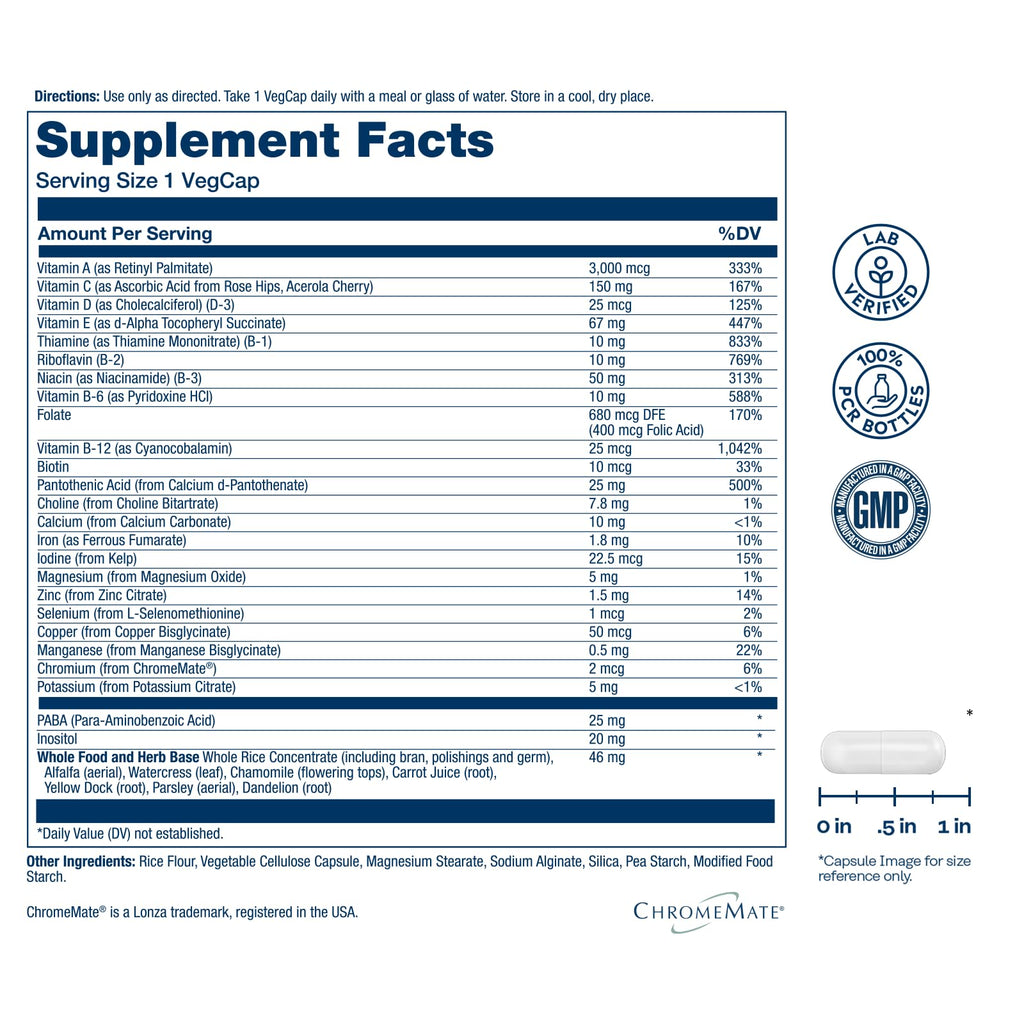 whole food multivitamin for optimal nutrition