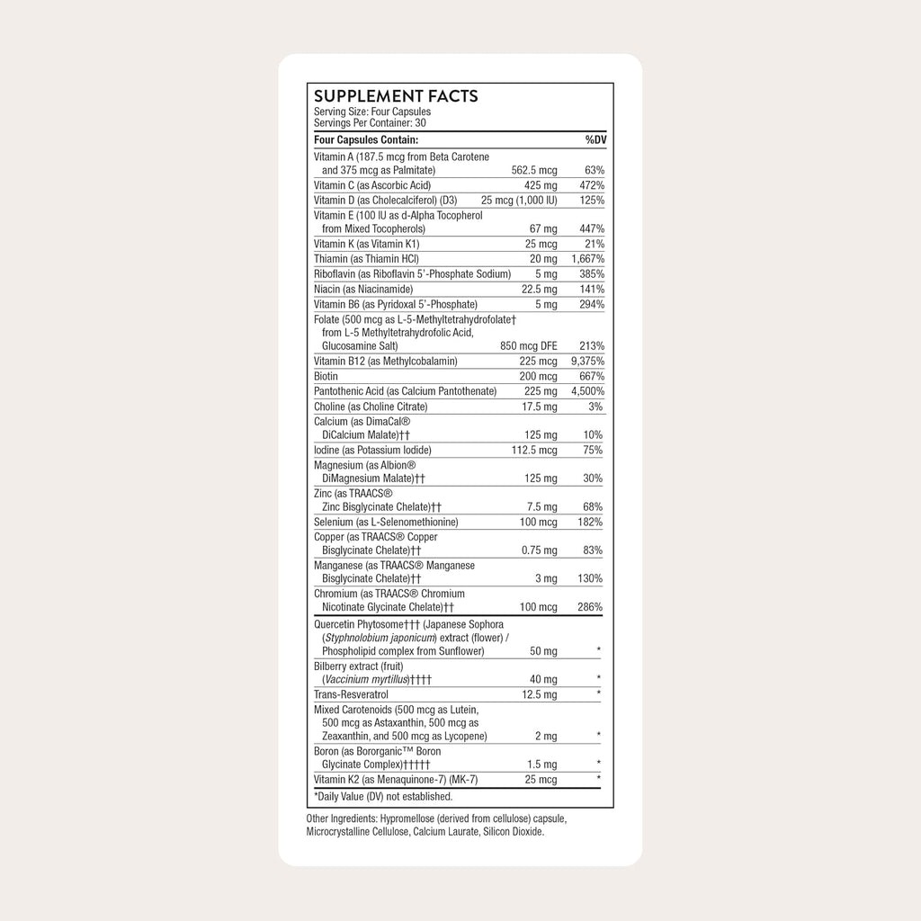 whole food multivitamin for optimal nutrition