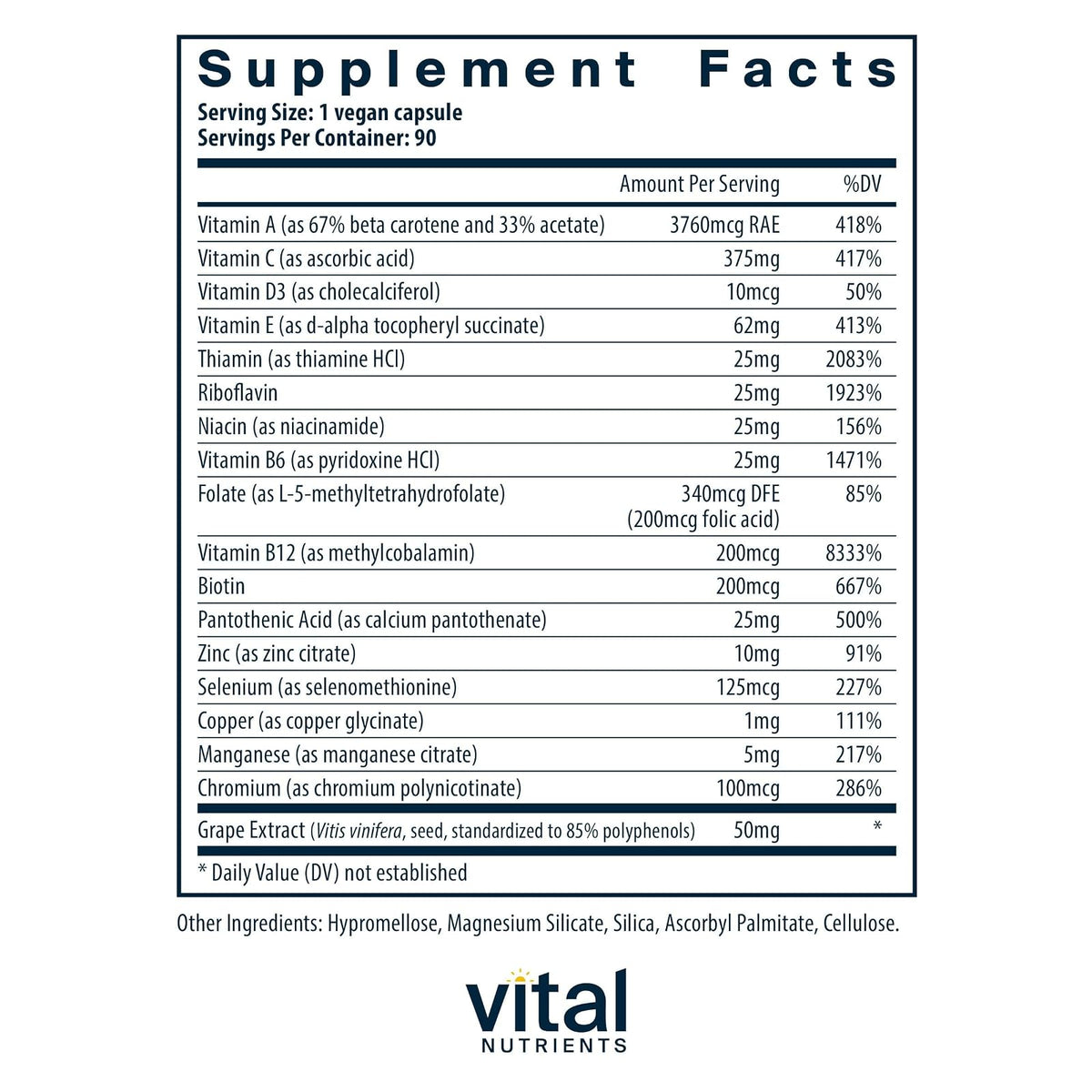 whole food multivitamin for optimal nutrition