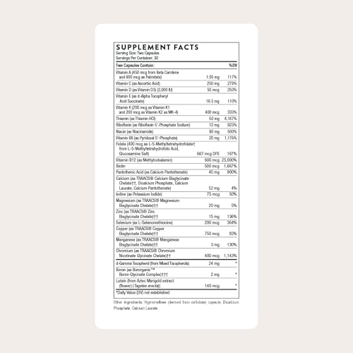 whole food multivitamin for optimal nutrition