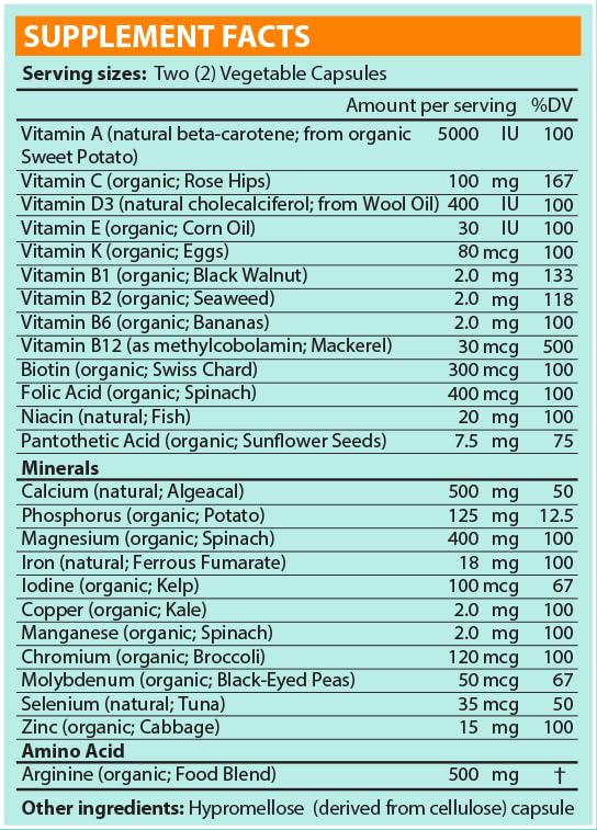 whole food multivitamin for runners