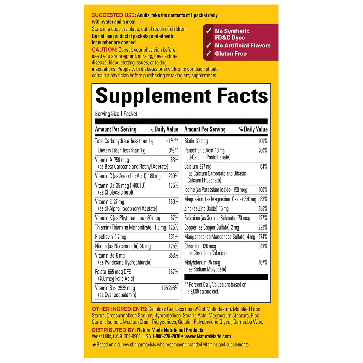 Whole food multivitamin for seniors