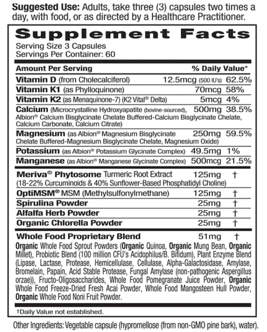 whole food multivitamin for strong bones