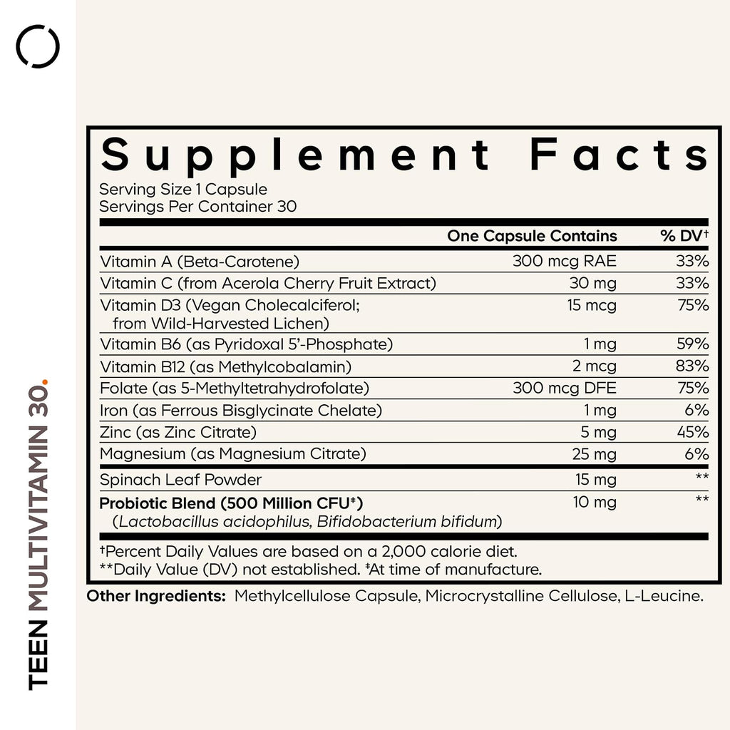 whole food multivitamin for teens